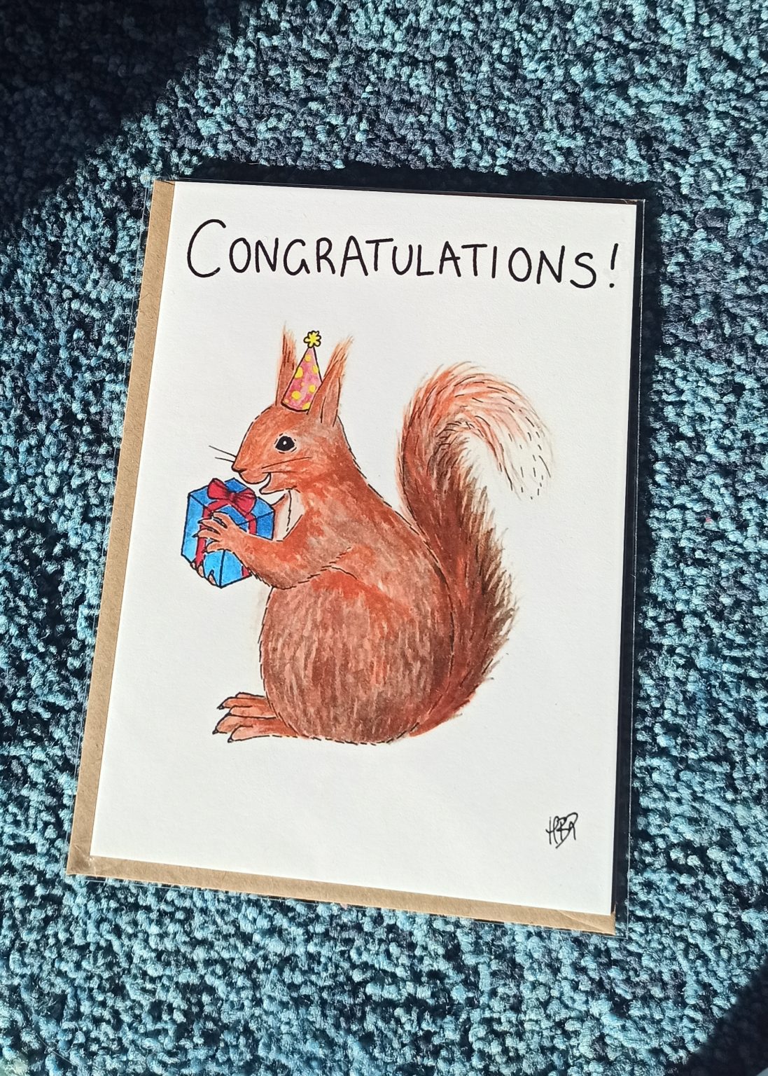 Party Squirrel card